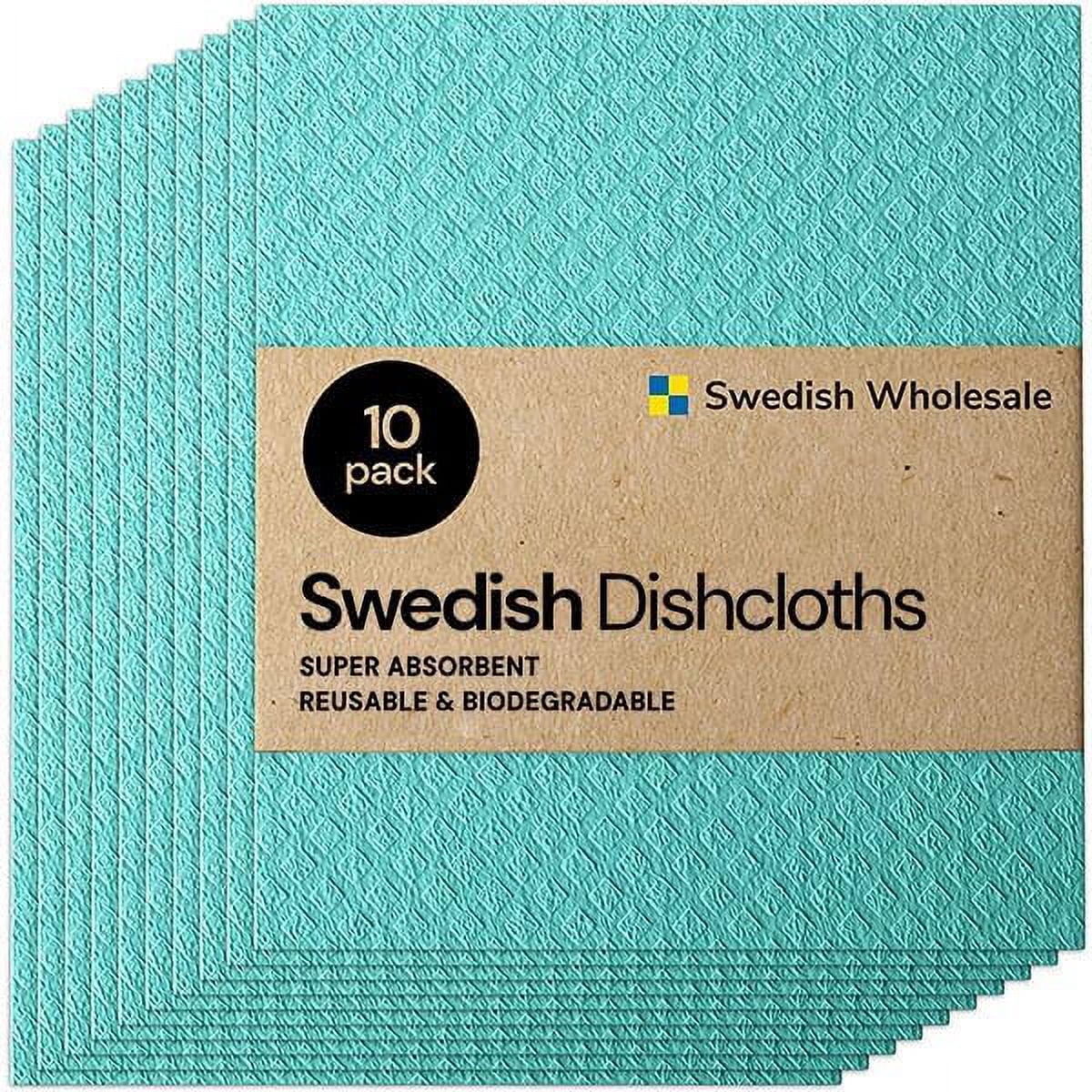 Dishcloths, Cellulose Sponge Cloths – Bulk 10 Pack of Eco-Friendly, No ...