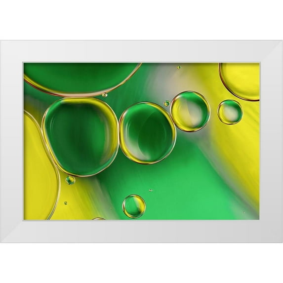 Disher, Mandy 18x13 White Modern Wood Framed Museum Art Print Titled - Oil And Water - Walmart.com