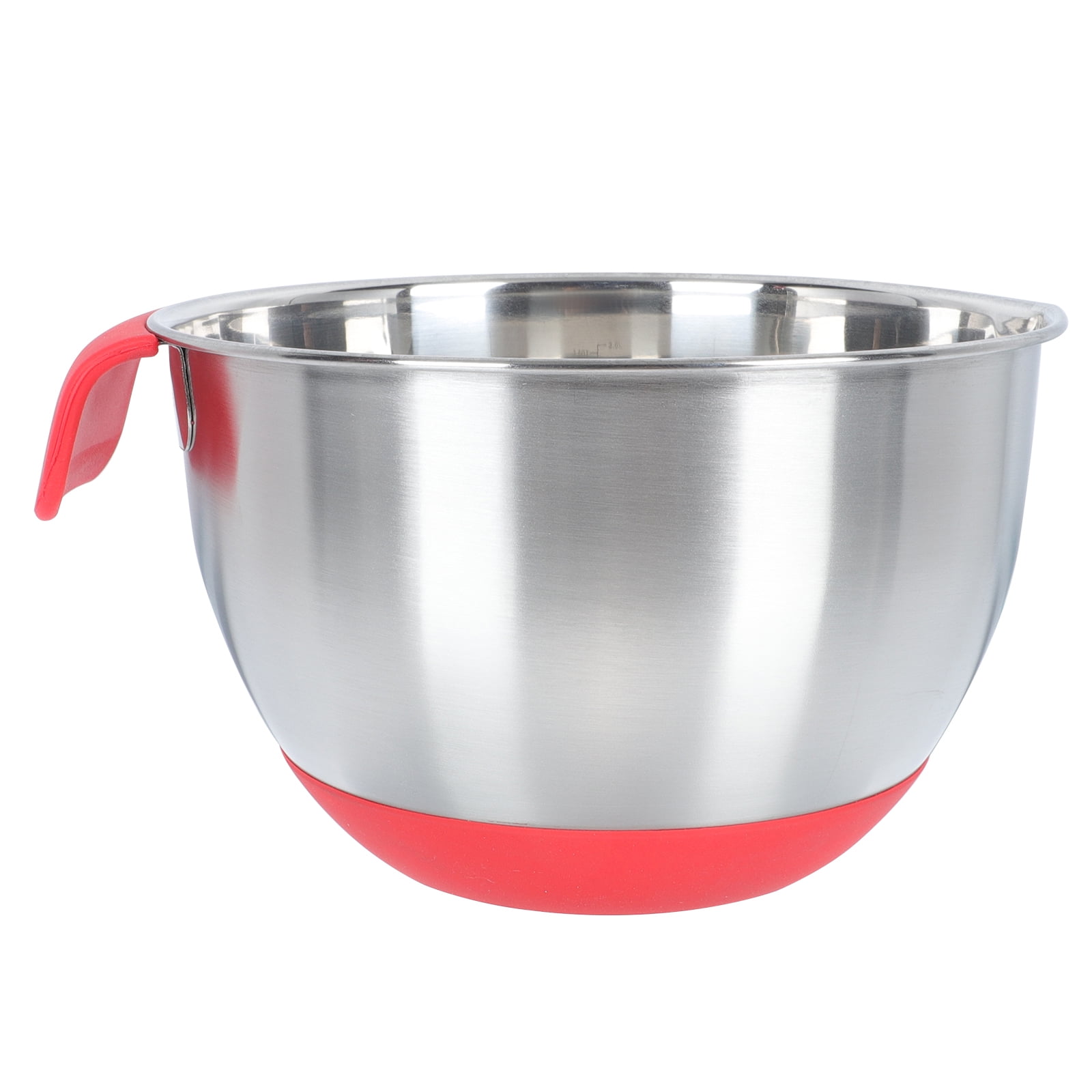 Dishes Stainless Steel Egg Beater Egg Mixing Basin 20x20cm Red ...