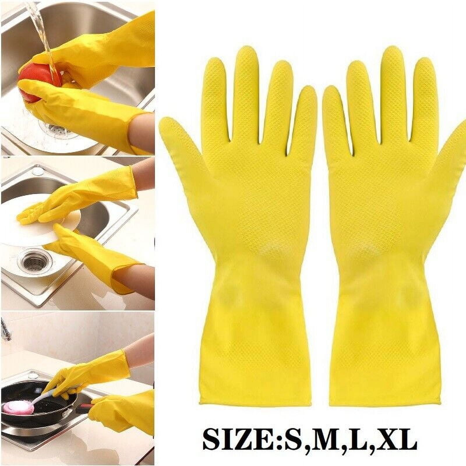 Dishes Washing Gloves Reusable Household Dish-Washing Washing Clothes ...