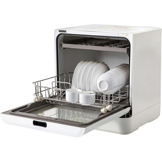 Dishwasher, 800W Countertop Dishwasher Compact Dish Washing Machine ...