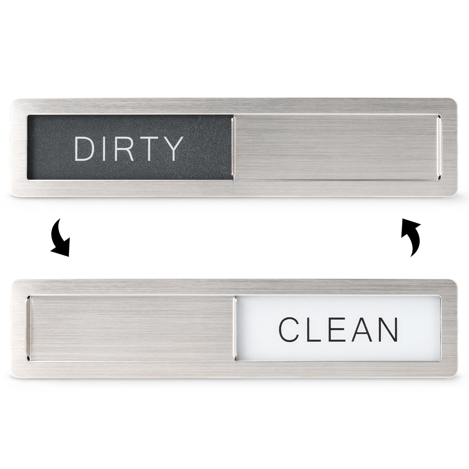 Dishwasher Magnet Sign Clean Dirty Indicator, Stainless Steel ...