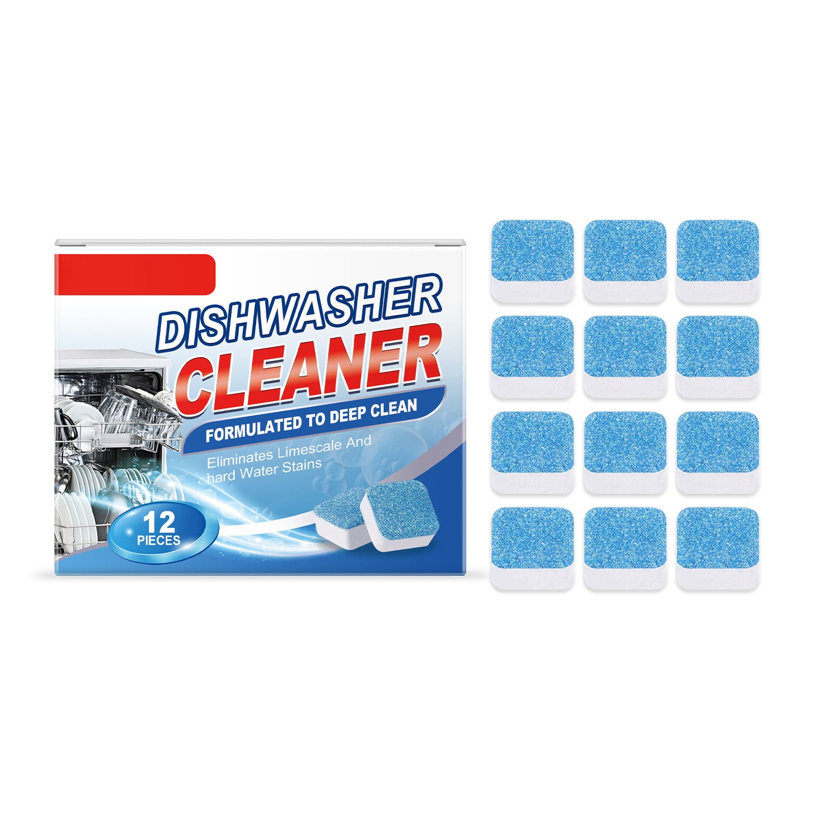 Dishwasher Cleaner And Deodorizer Tablets - Deep Cleaning Descaler Pods ...
