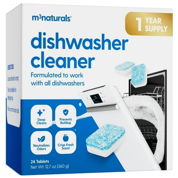 Dishwasher Cleaner & Deodorizer Tablets, Fights Grime, Grease ...