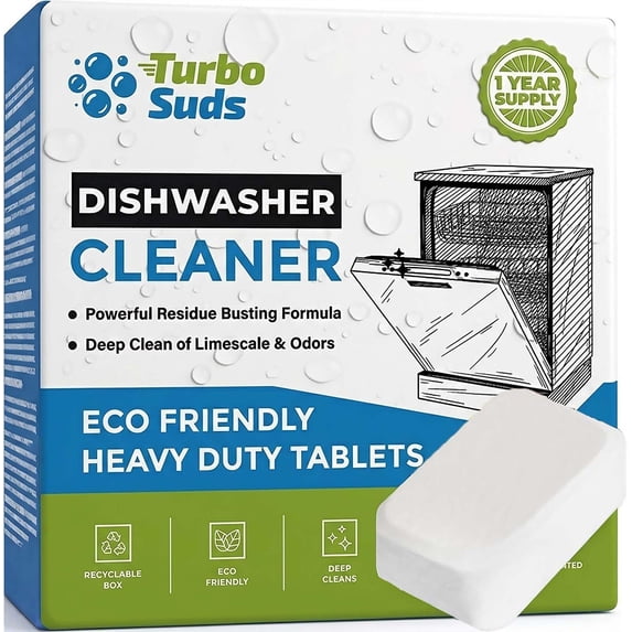 Dishwasher Cleaner and Deodorizer XL Tablets – Heavy-Duty Descaler ...