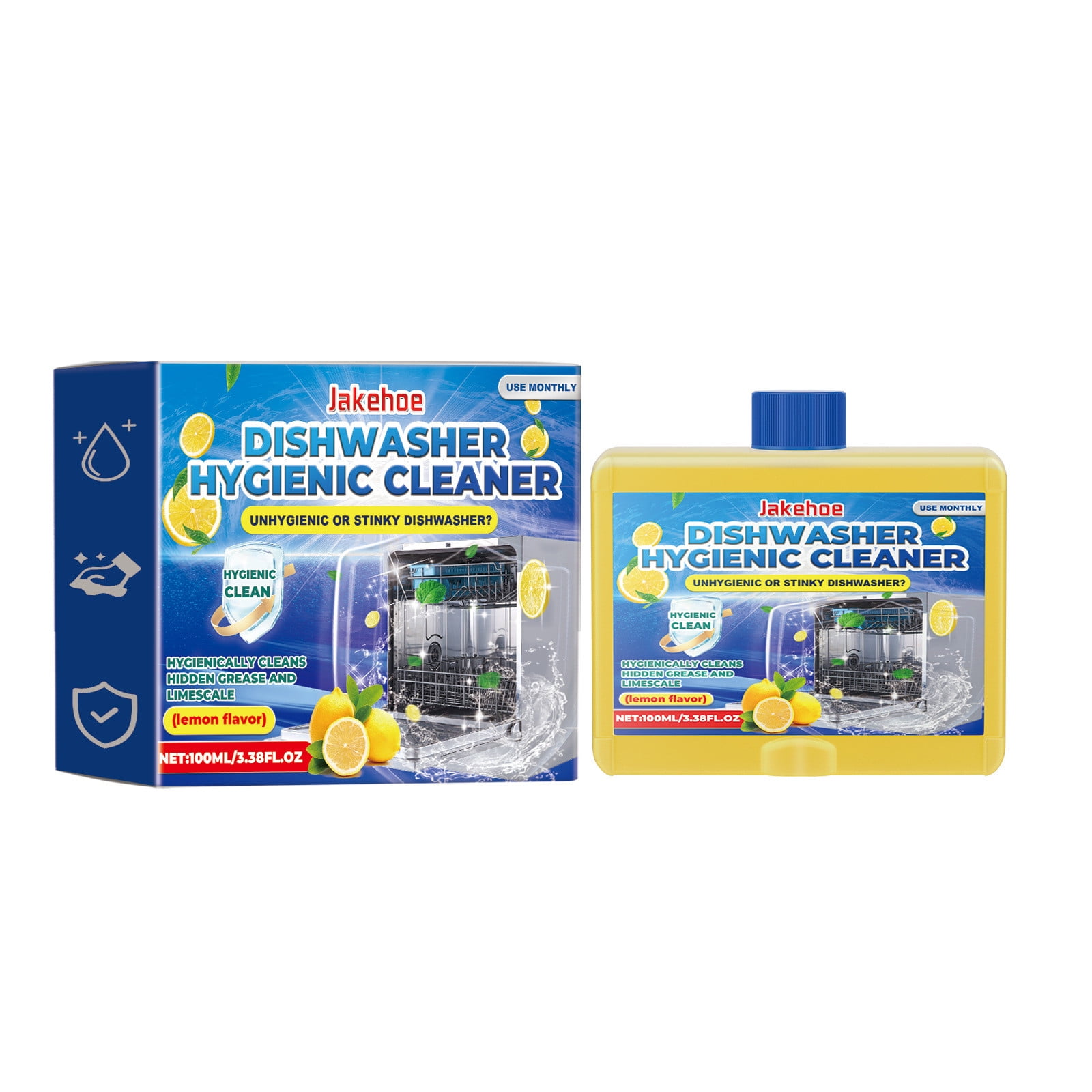 Dishwasher Cleaner, Lemon-Scented Heavy Duty Cleaning Descaler Pods for ...