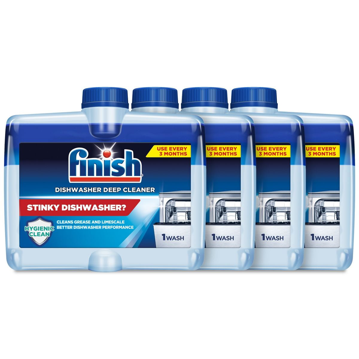 Dishwasher Cleaner Liquid - 8.45oz/4ct - Walmart.com