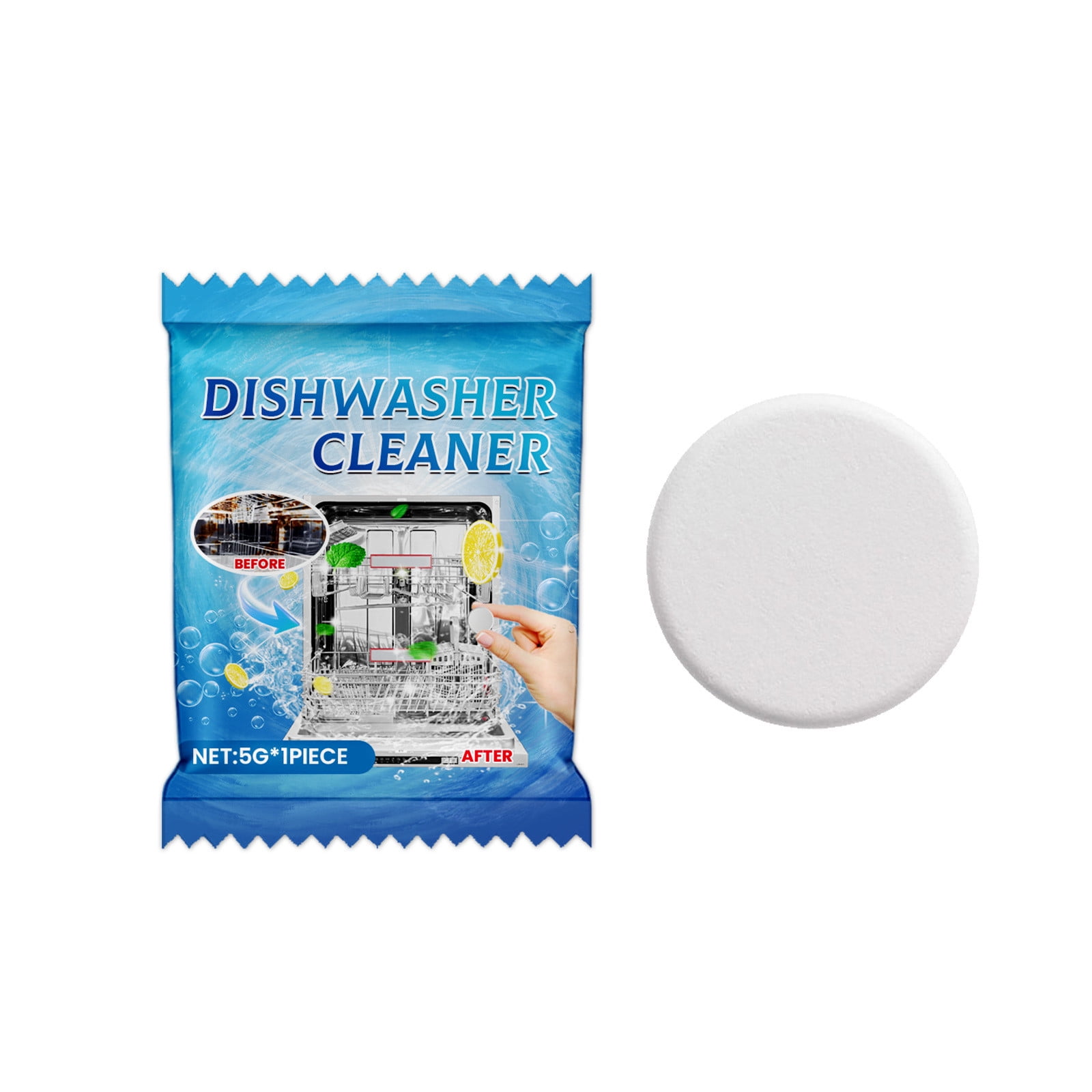 Dishwasher Cleaning Tablets - 5g | Deep Clean & Degrease | Removes ...