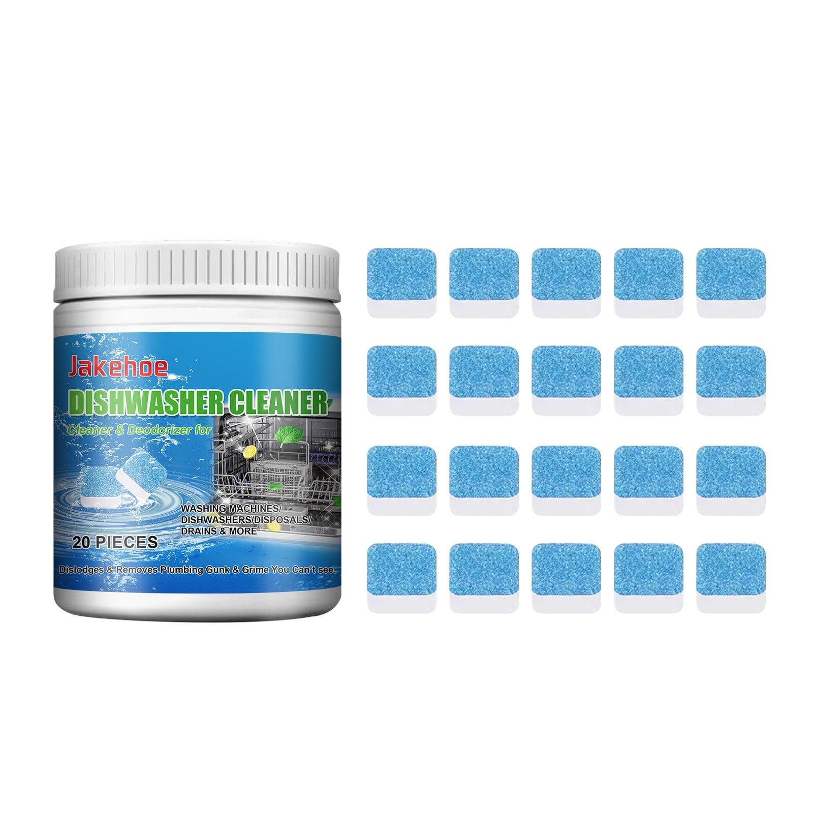 Dishwasher Cleaning Tablets - Heavy Duty Grease Remover for Kitchenware ...