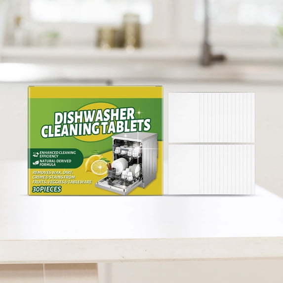 Dishwasher Deep Clean And Deodorizer Tablets, Removes Limescale, Grease ...