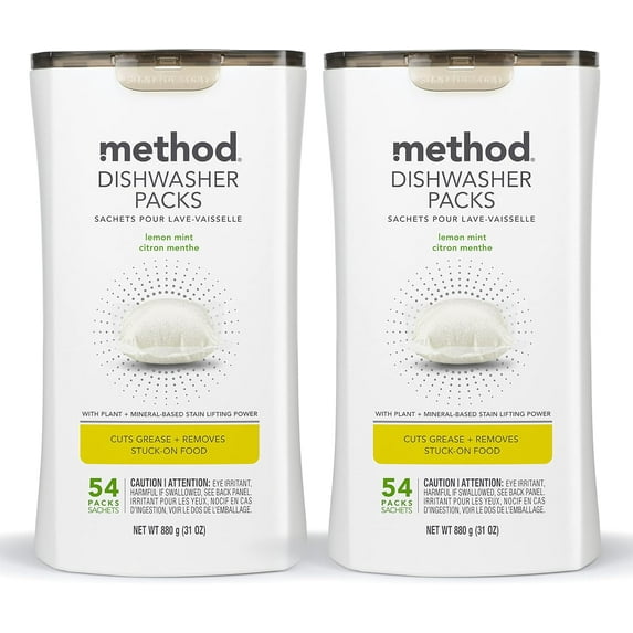 Dishwasher Detergent Packs, Lemon Mint, Dishwashing Rinse Aid to Lift ...