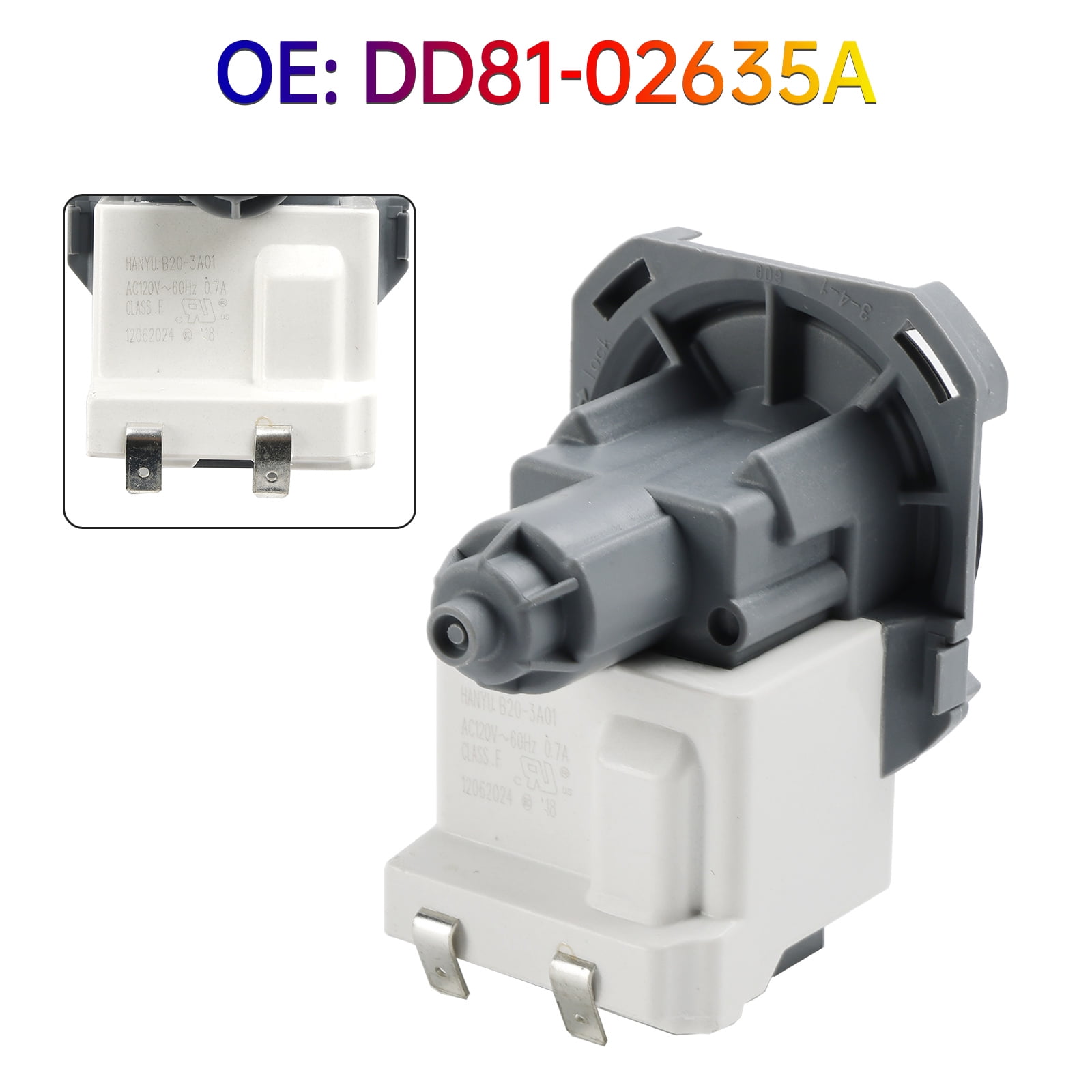Dishwasher Drain Pump Assembly DD81-02635A for Samsung - Walmart.com