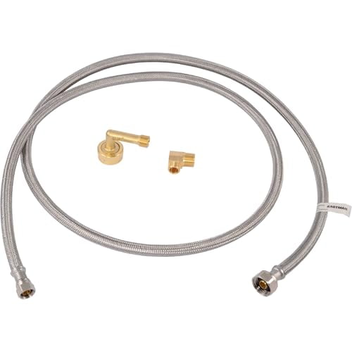 Dishwasher Installation Kit, 6 Foot Supply Line, 3/8 Inch Compression x ...