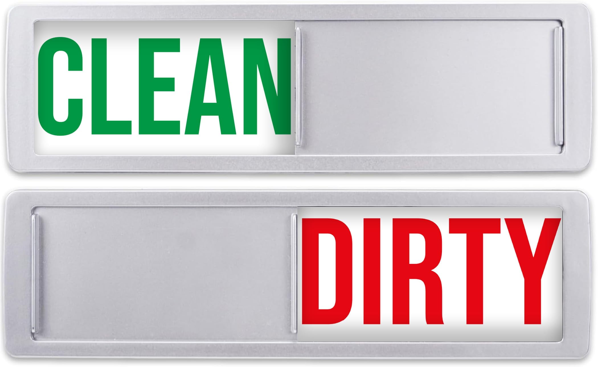 FridayVibez Dishwasher Magnet Clean Dirty Sign, Silver (Green & Red ...