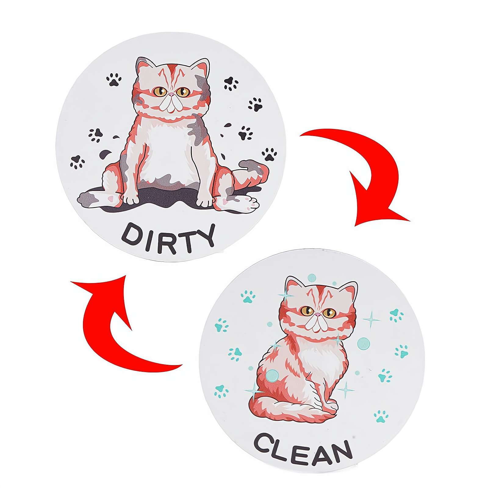 Dishwasher Magnet Clean Dirty Sign, Clean and Dirty Sign for Dishwasher ...