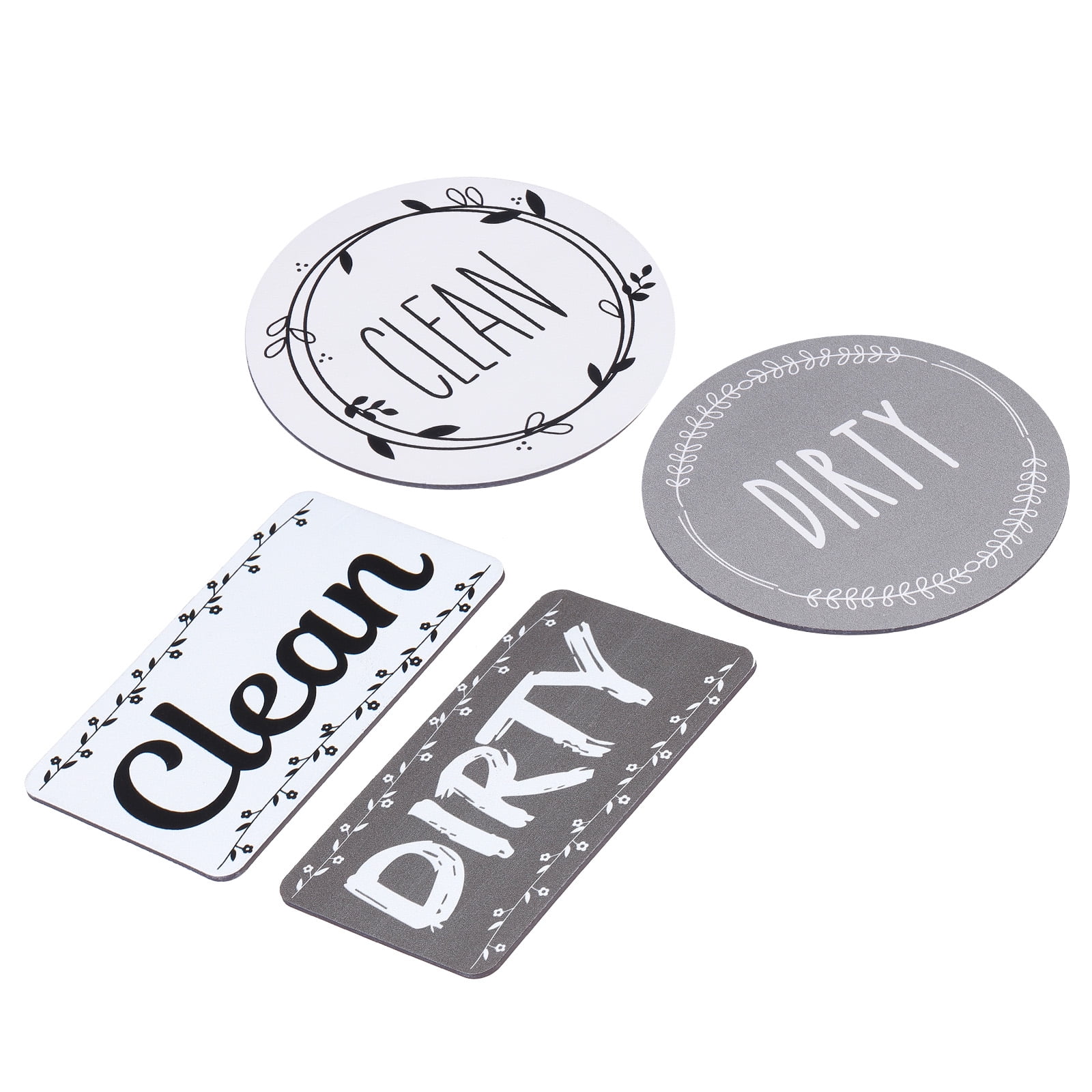 Dishwasher Magnet Clean Dirty Sign Gray White for Dishwasher ...