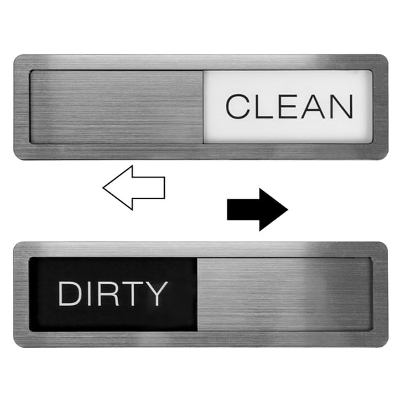 Dboo, Dishwasher Magnet Clean Dirty Sign, Stainless Steel Grade 304 ...