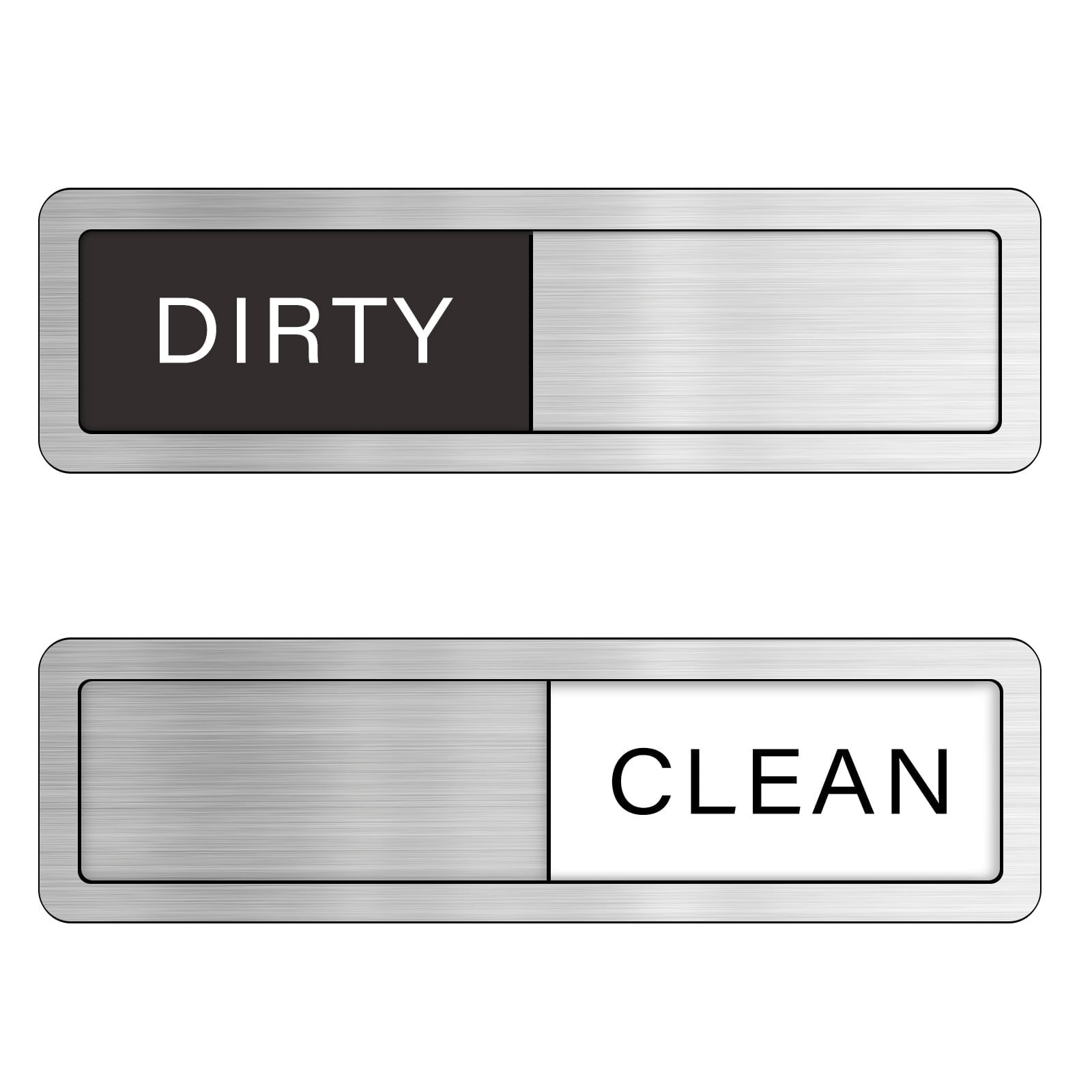 Dishwasher Magnet Clean Dirty Sign,Premium Stainless Steel Grade 304 ...