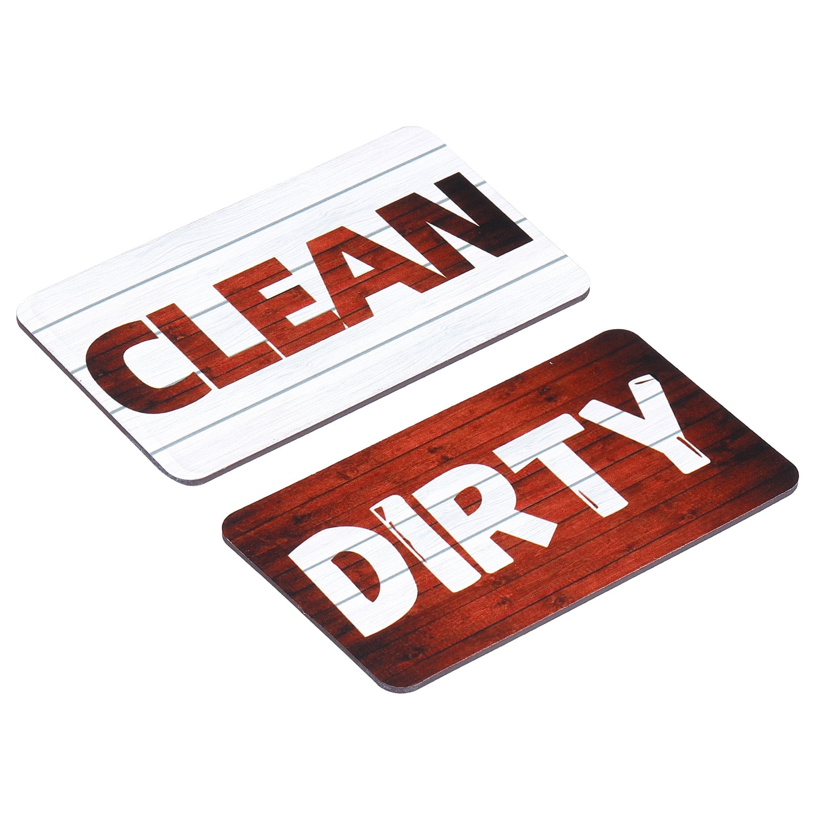 Dishwasher Magnet Clean Dirty Sign Rectangle Brown-White Version ...