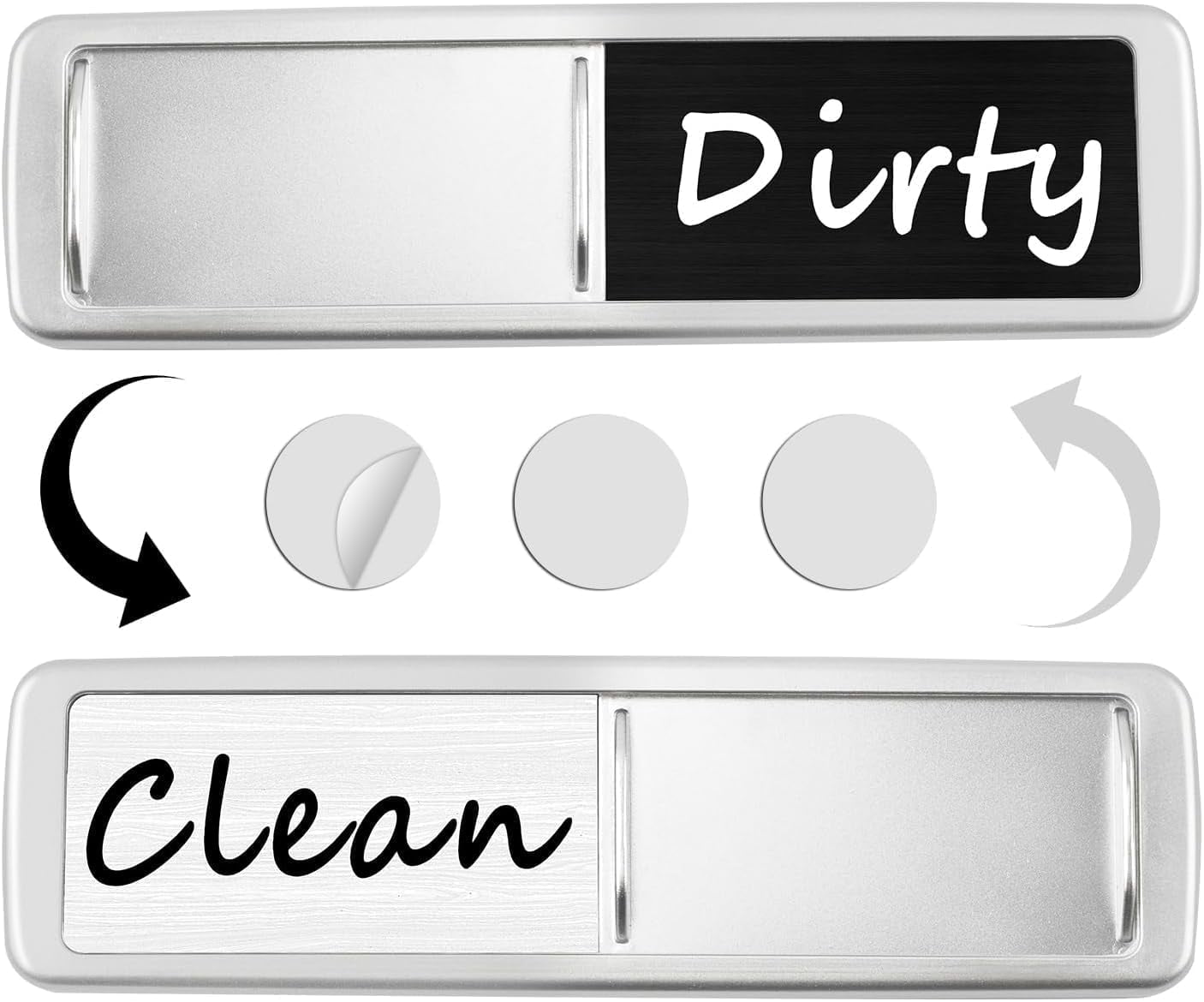 [HeartGoods] Dishwasher Magnet Clean Dirty Sign, Slide Indicator ...