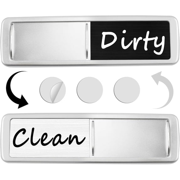 Dishwasher Magnet Clean Dirty Sign, Slide Strong Clean and Dirty Magnet ...