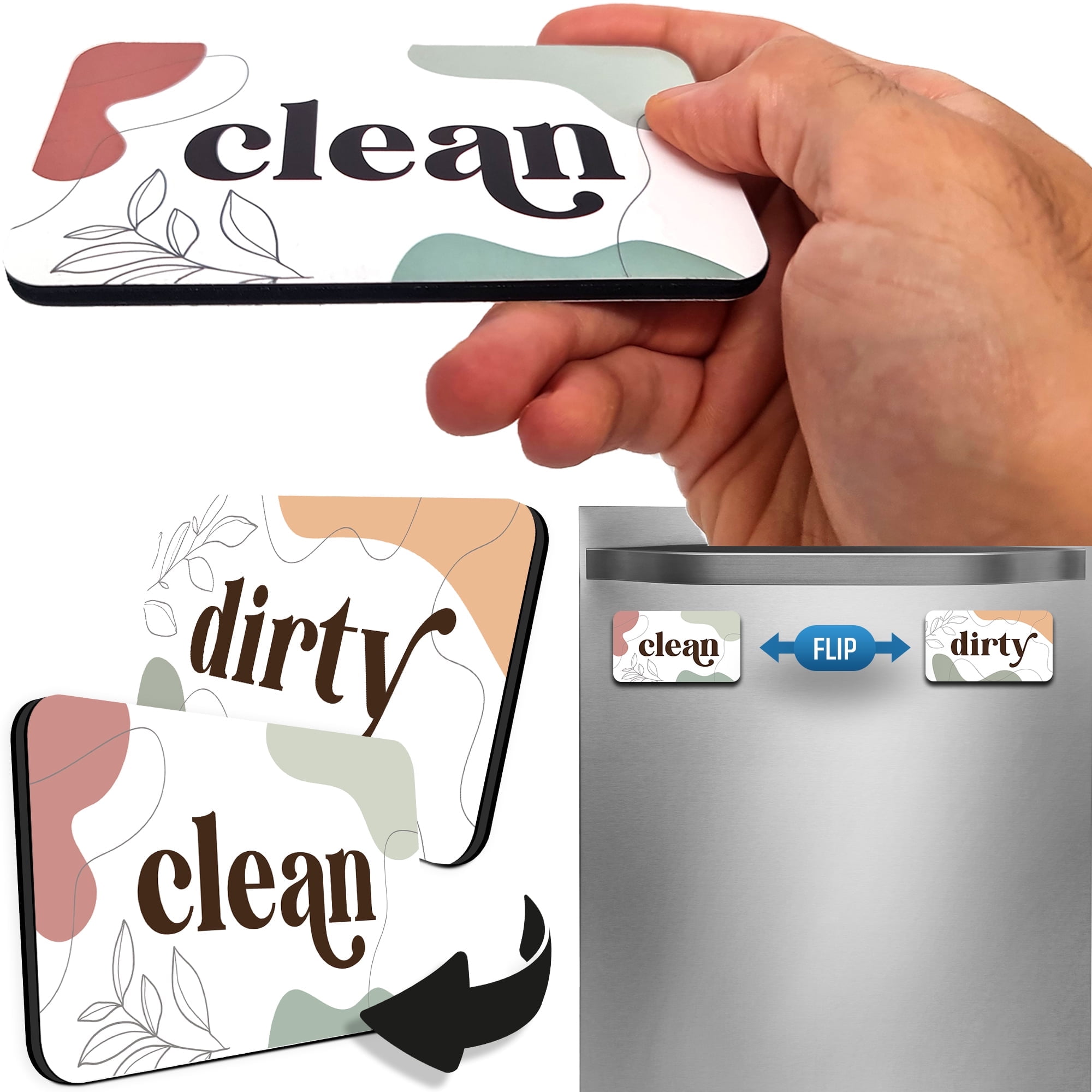 Dishwasher Magnet Clean Dirty Sign That Will Never Fall - Magnetic ...