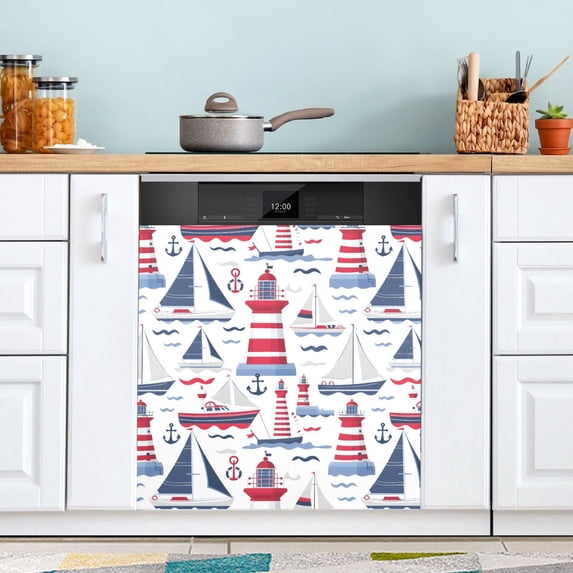 Dishwasher Magnet Cover Magnetic Fridge Door Cover Home Kitchen Decor ...