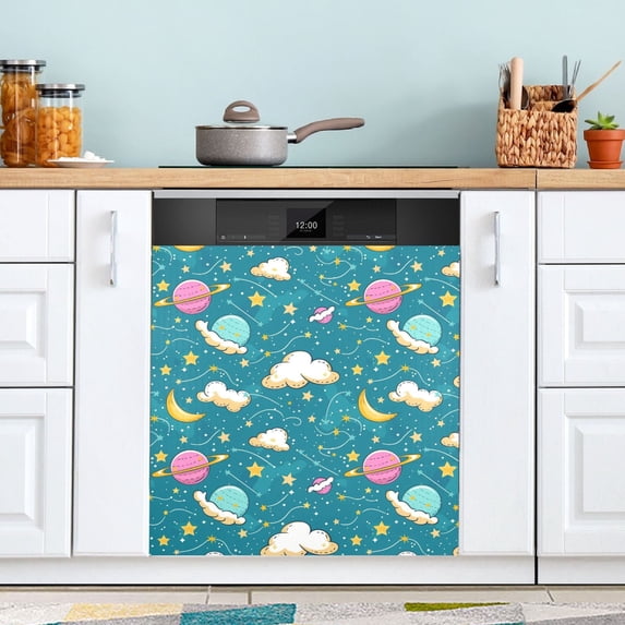 Dishwasher Magnet Cover Magnetic Fridge Door Cover Home Kitchen Decor ...