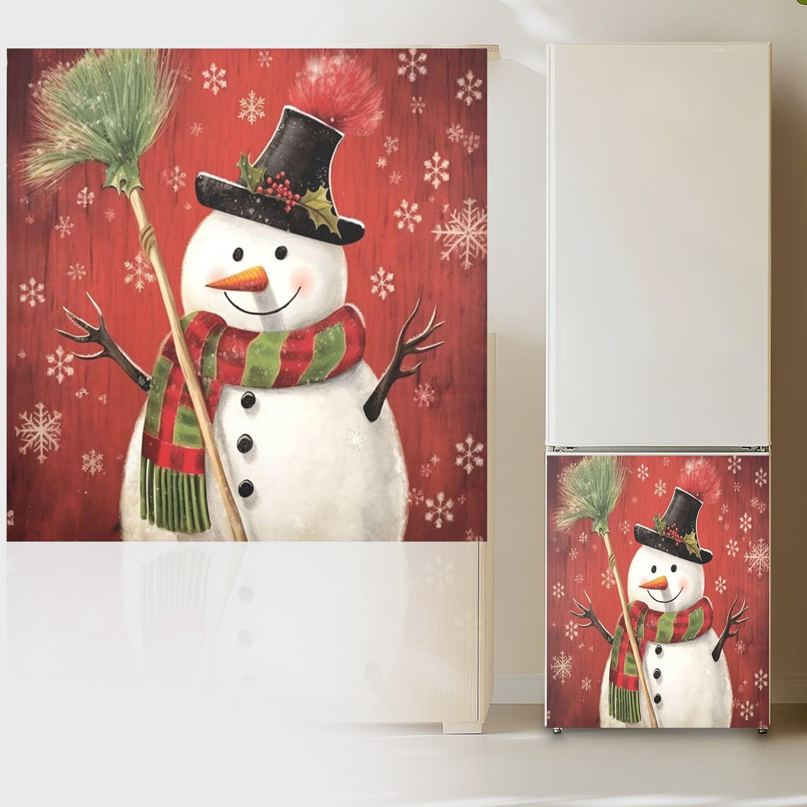 Dishwasher Magnet Cover Winter Snowman Dishwasher Magnet Sticker ...