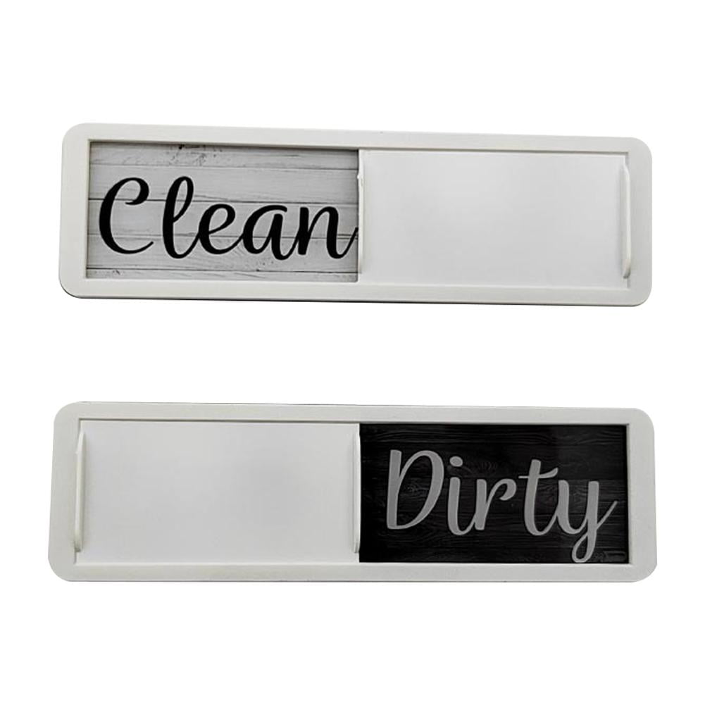 Dishwasher Magnet Indicator Sign Magnetic Indicator Clean DIY Kitchen ...