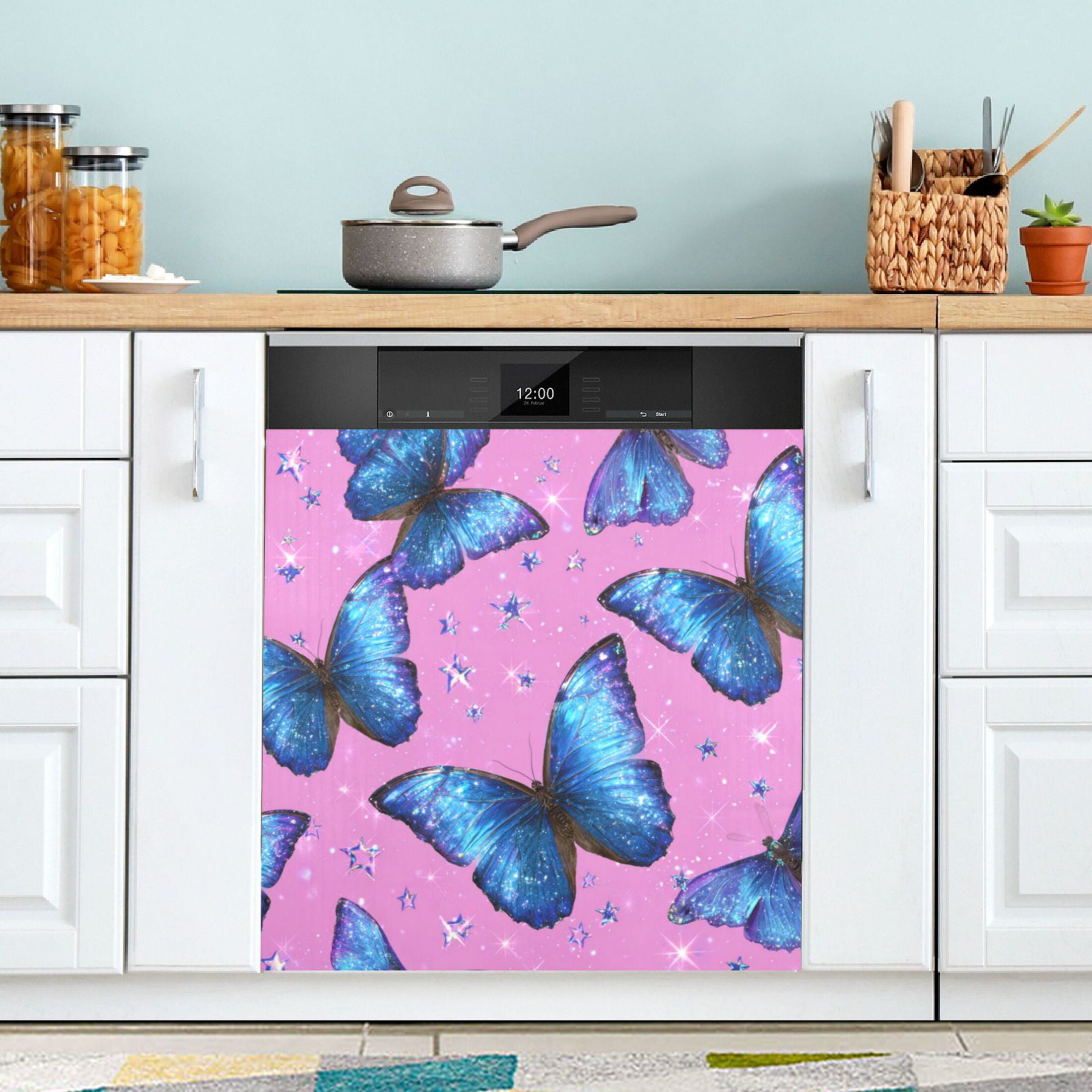 Dishwasher Magnetic Refrigerator Magnet Cover Sticker Home Decorative ...
