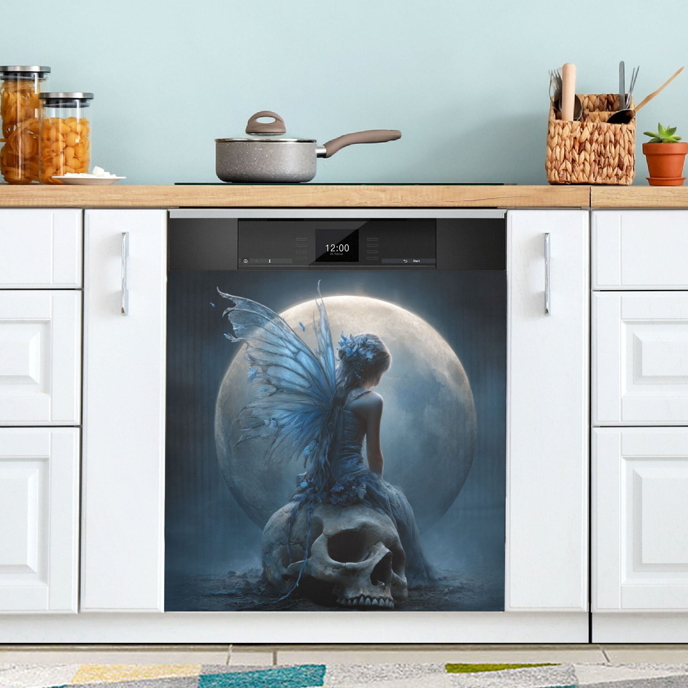 Dishwasher Magnetic Refrigerator Magnet Cover Sticker Home Decorative ...