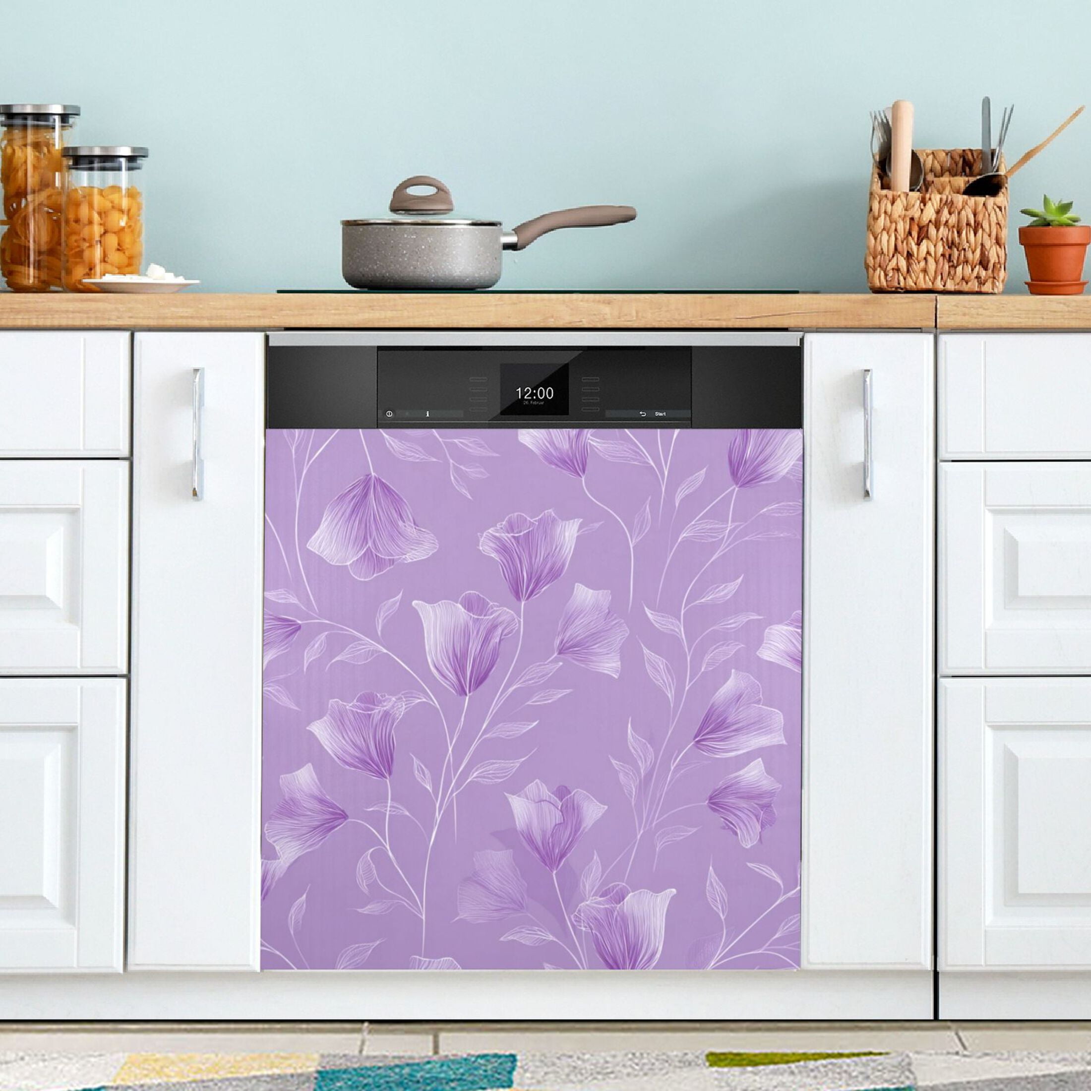 Dishwasher Magnetic Refrigerator Magnet Cover Sticker Home Decorative ...