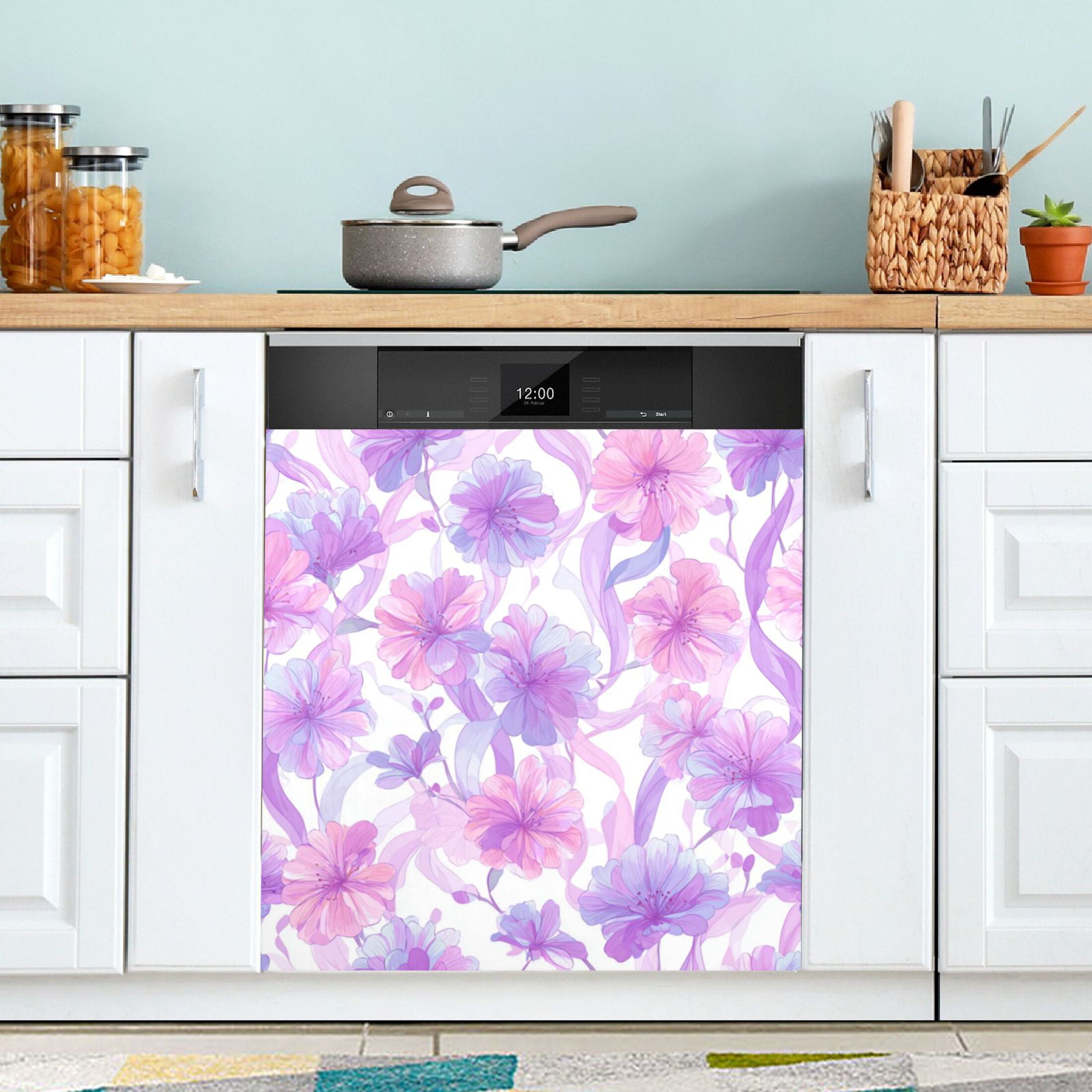 Dishwasher Magnetic Refrigerator Magnet Cover Sticker Home Decorative ...