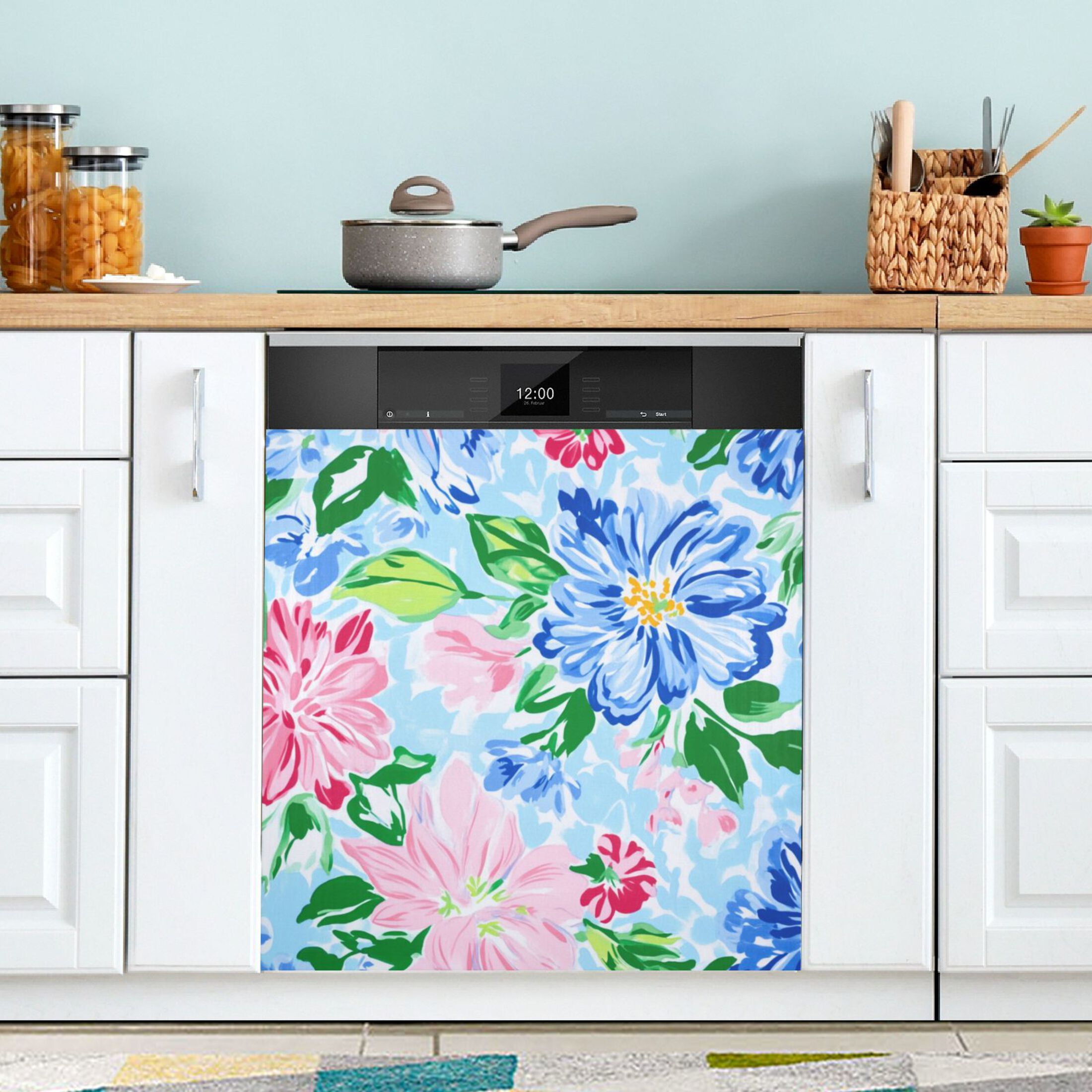 Dishwasher Magnetic Refrigerator Magnet Cover Sticker Home Decorative ...