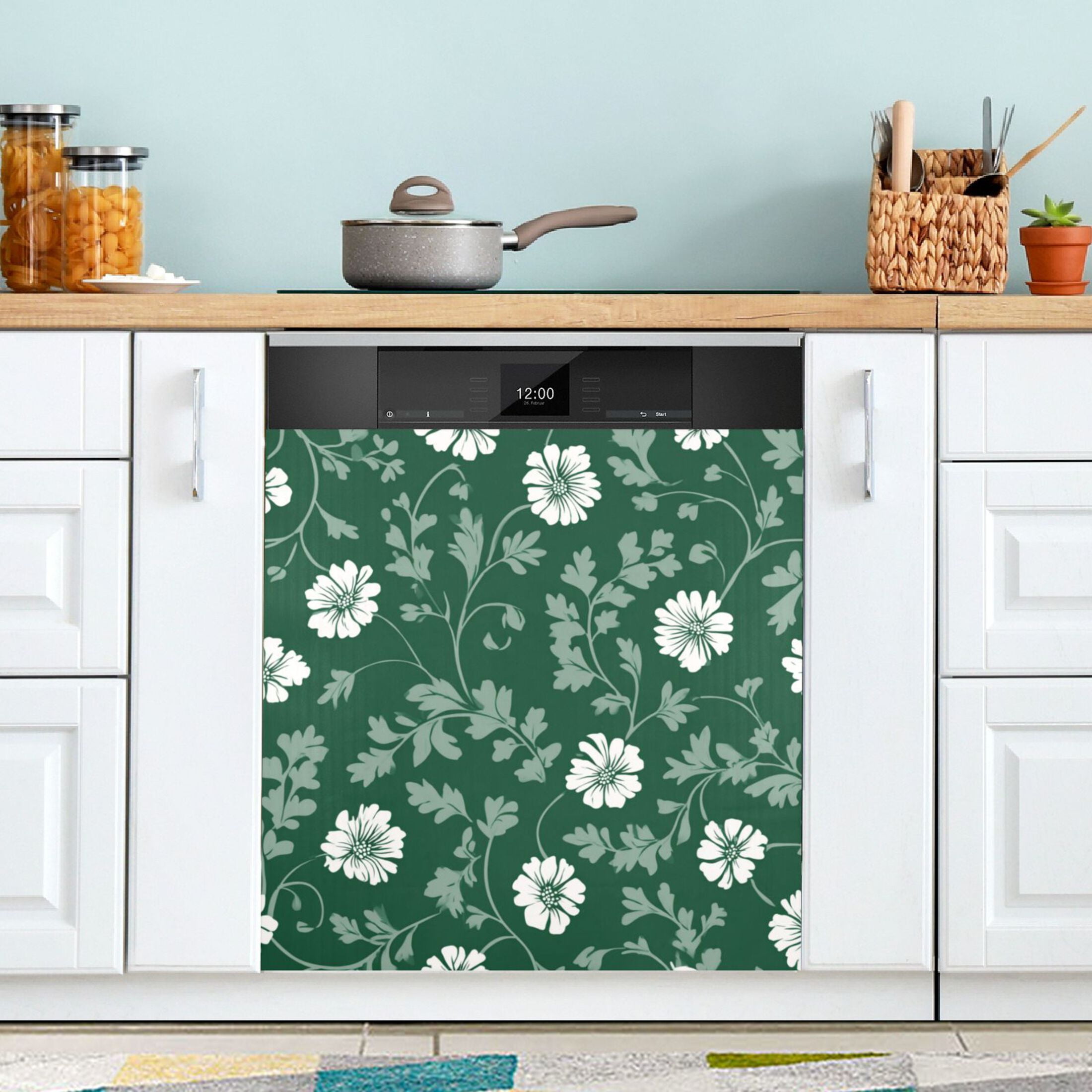 Dishwasher Magnetic Refrigerator Magnet Cover Sticker Home Decorative ...