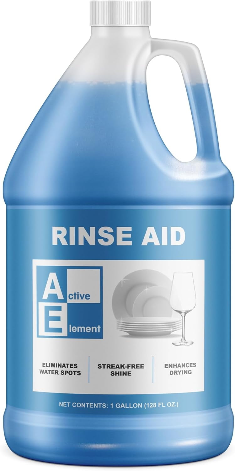 Dishwasher Rinse Aid - 1 Gallon - Extra Strength – Eliminates Water ...