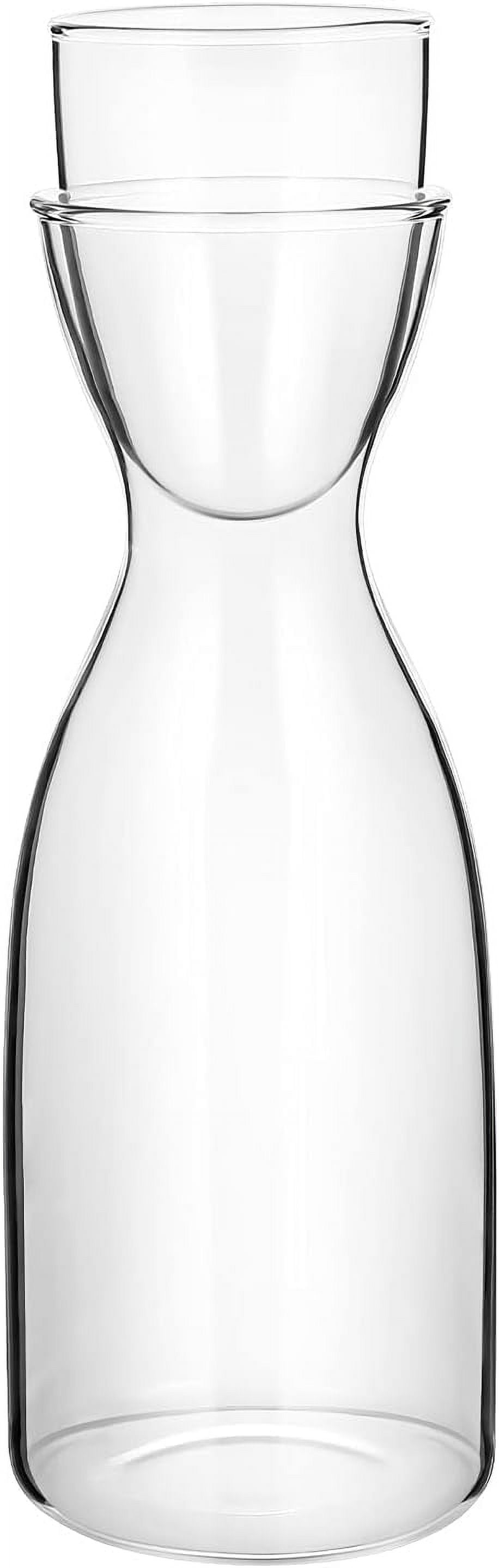 Dishwasher Safe Carafe, Microwave Safe Lead-Free Glass Anti-Skid ...
