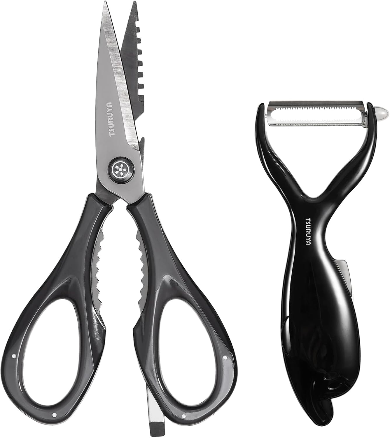 Dishwasher Safe Kitchen Scissors for Food + Potato Peelers for Veggie ...