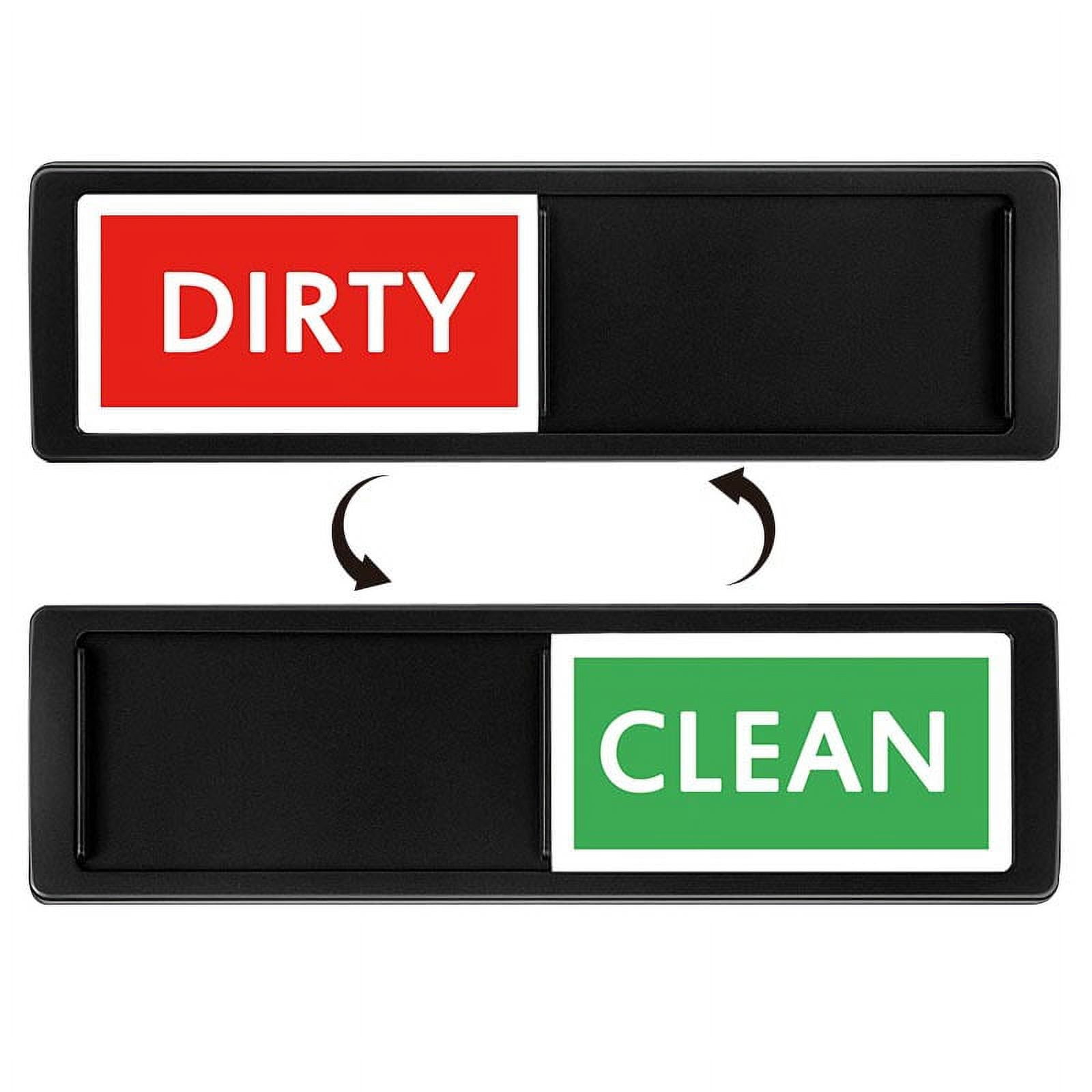 Dishwasher Sticker Cleaning Sign Sliding Magnetic Sticker Refrigerator ...