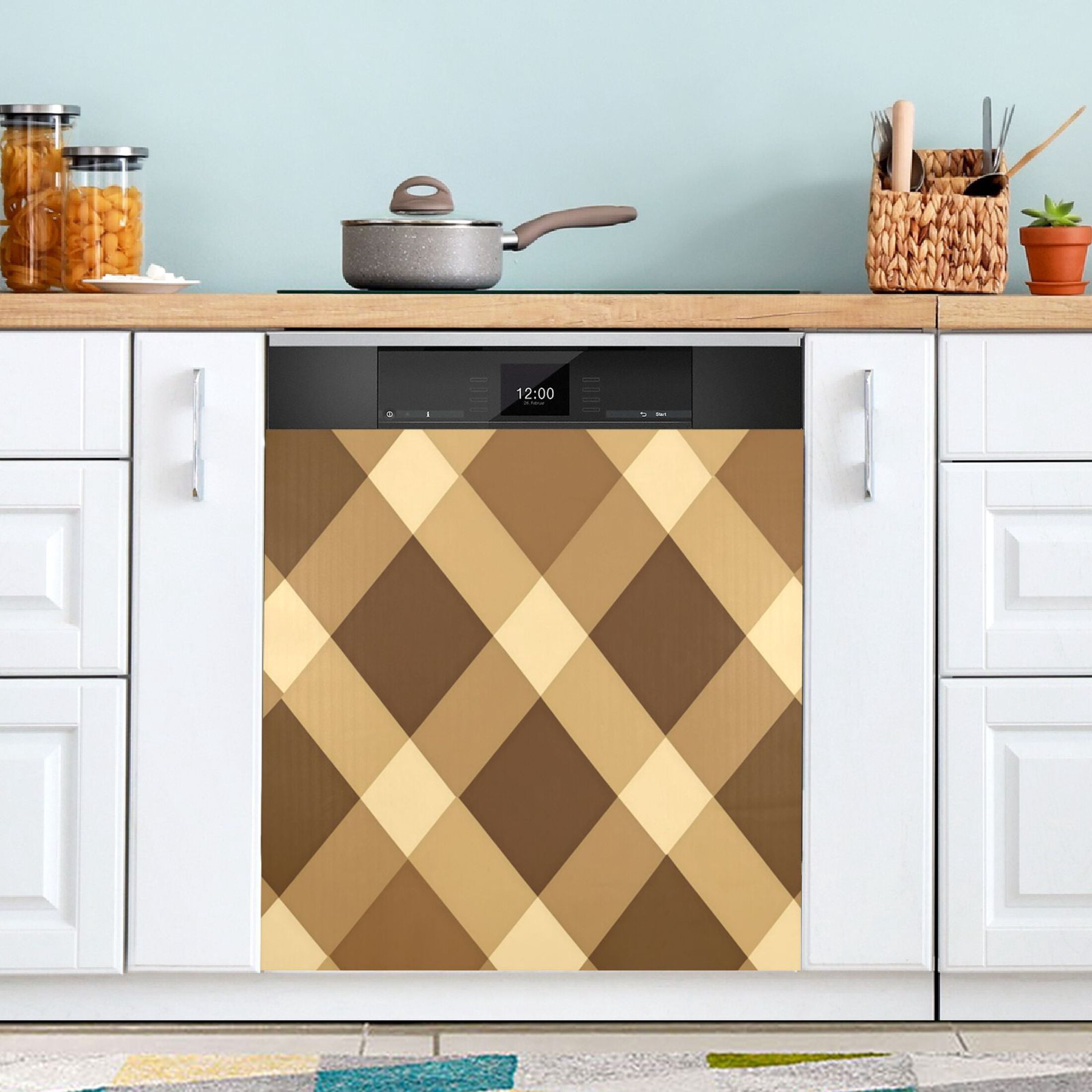 Dishwasher Sticker Dishwasher Cover Magnet Refrigerator Home Decorative ...