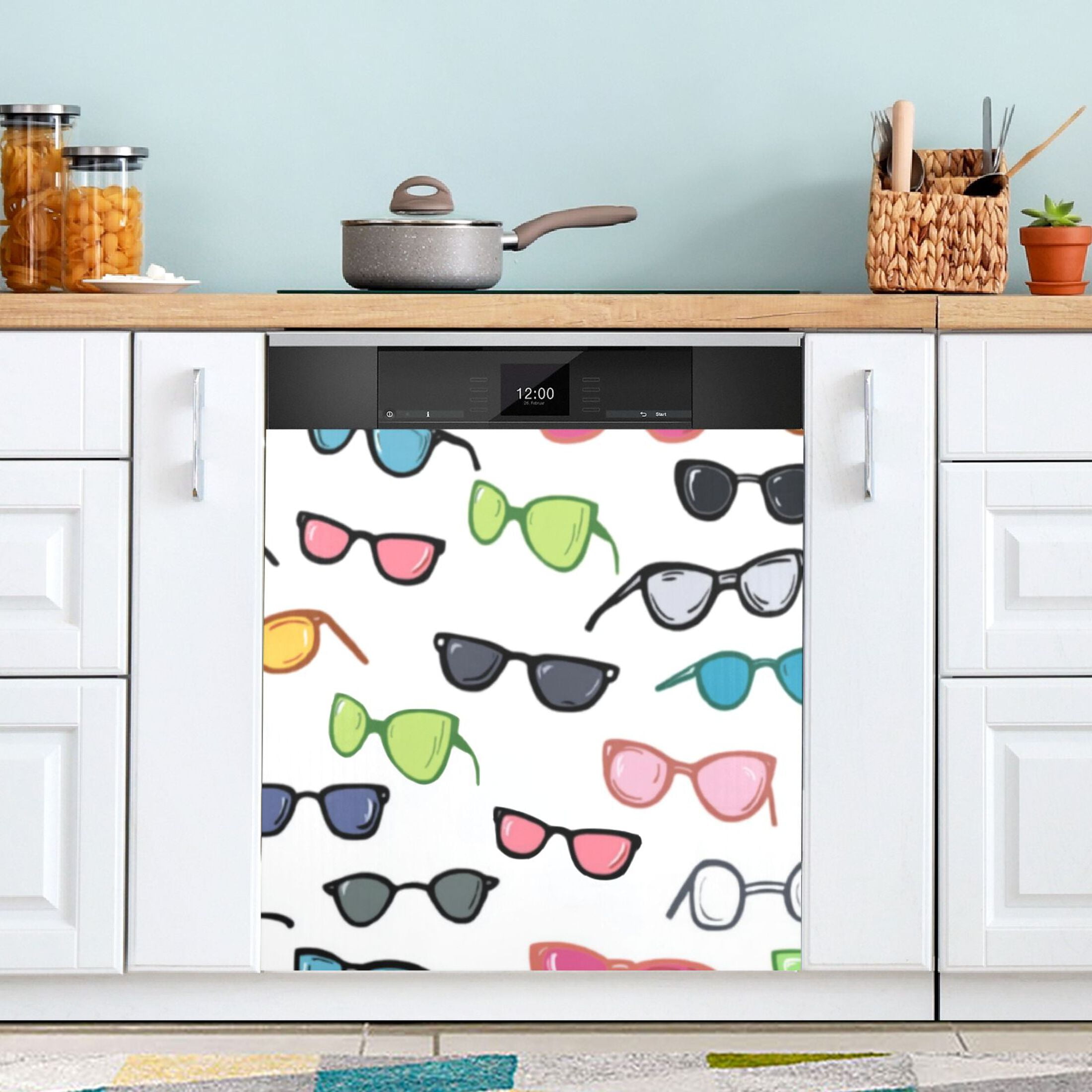 Dishwasher Sticker Dishwasher Cover Magnet Refrigerator Home Decorative ...