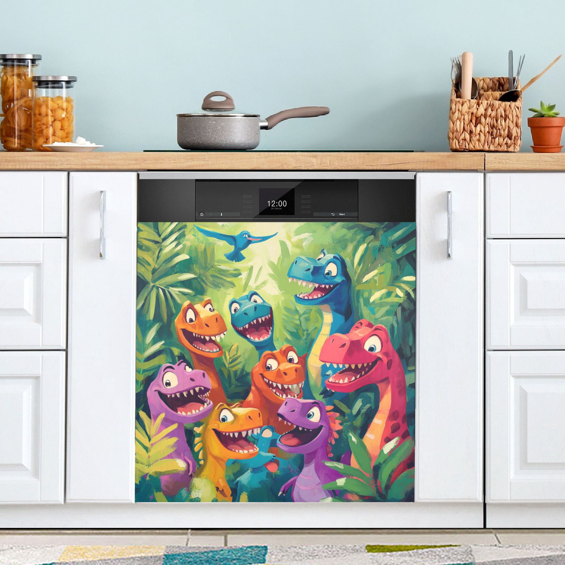Dishwasher Sticker Dishwasher Cover Magnet Refrigerator Home Decorative ...