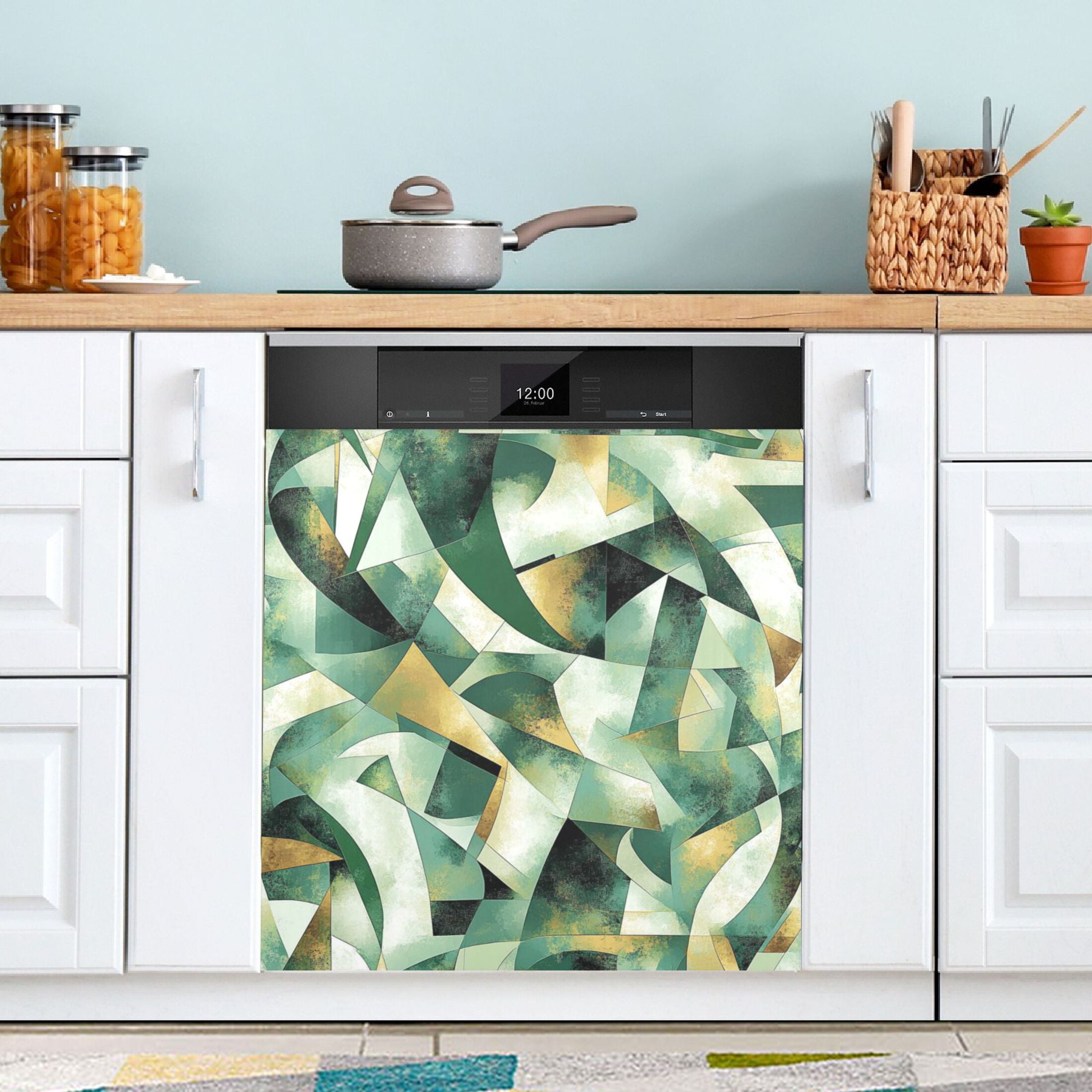 Dishwasher Sticker Dishwasher Cover Magnet Refrigerator Home Decorative ...