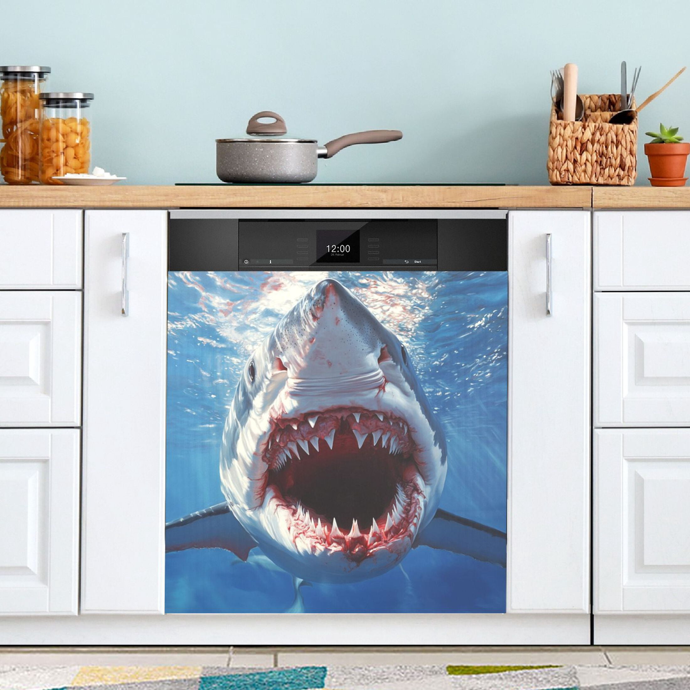 Dishwasher Sticker Dishwasher Cover Magnet Refrigerator Home Decorative ...
