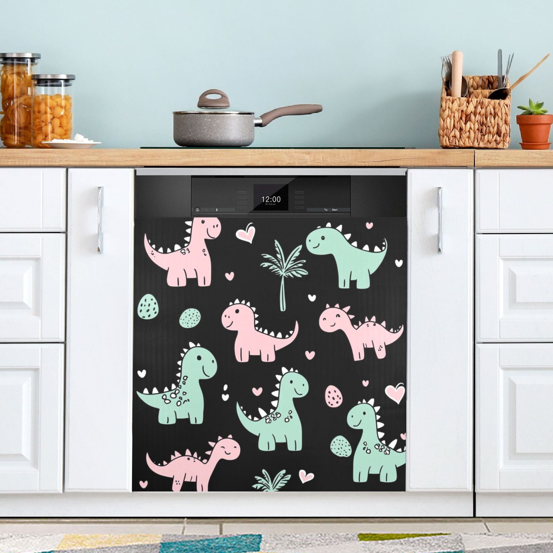 Dishwasher Sticker Dishwasher Cover Magnet Refrigerator Home Decorative ...