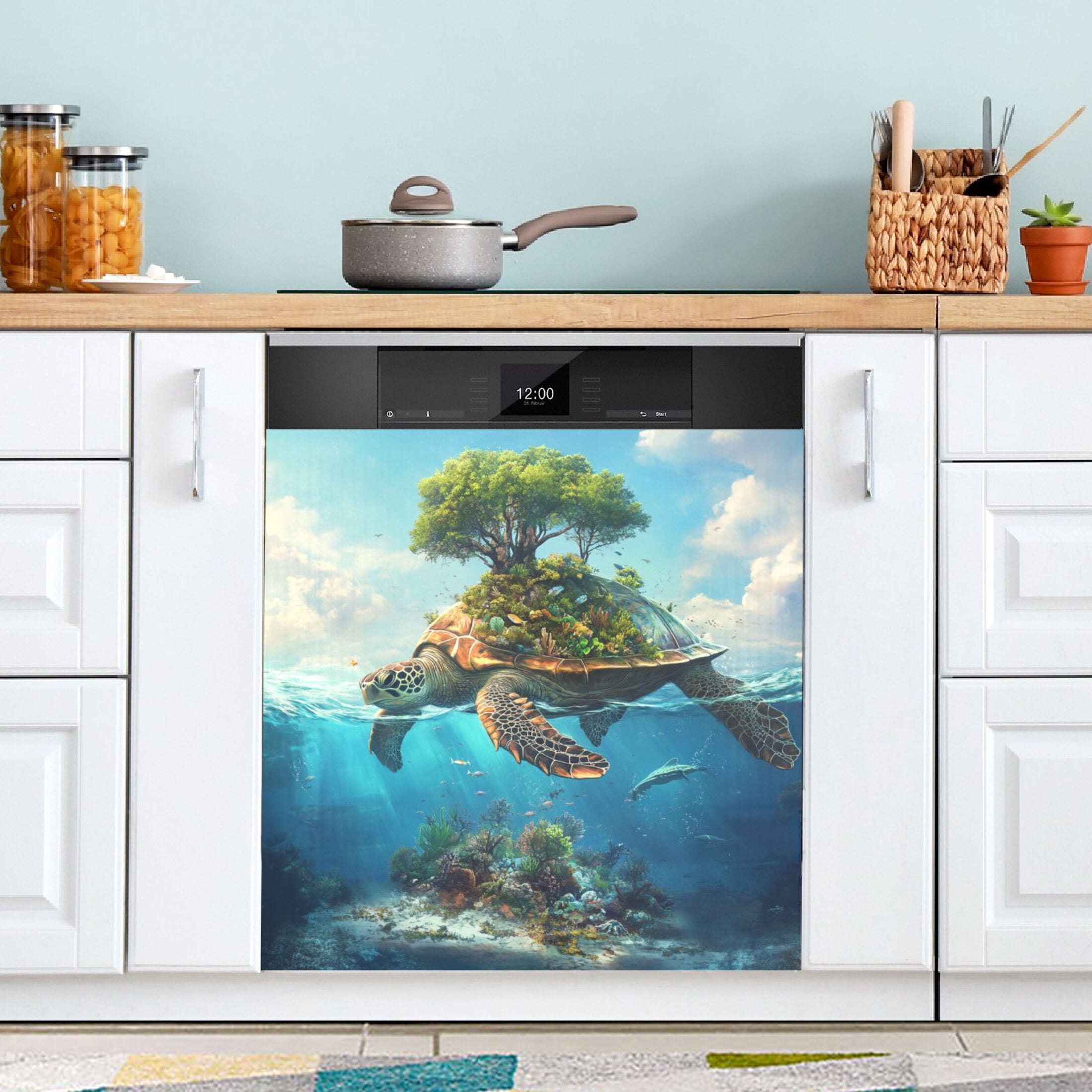 Dishwasher Sticker Dishwasher Cover Magnet Refrigerator Home Decorative ...