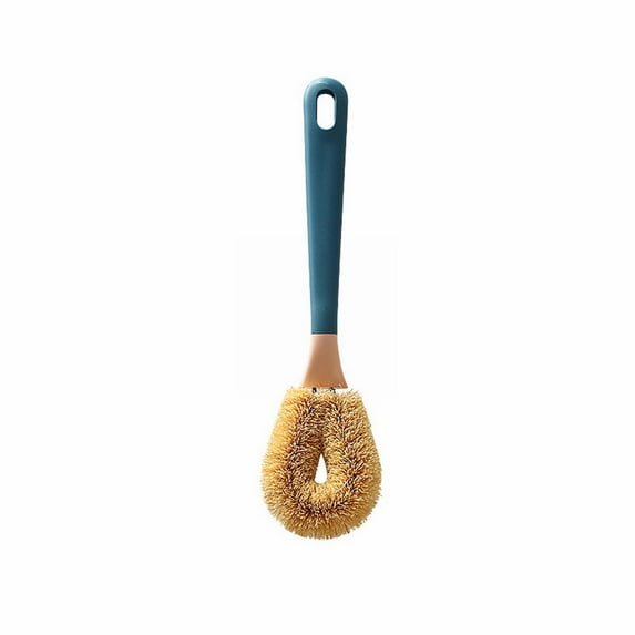 Dishwashing Brush with Coconut Fiber Handle, Long Handle, Brown ...