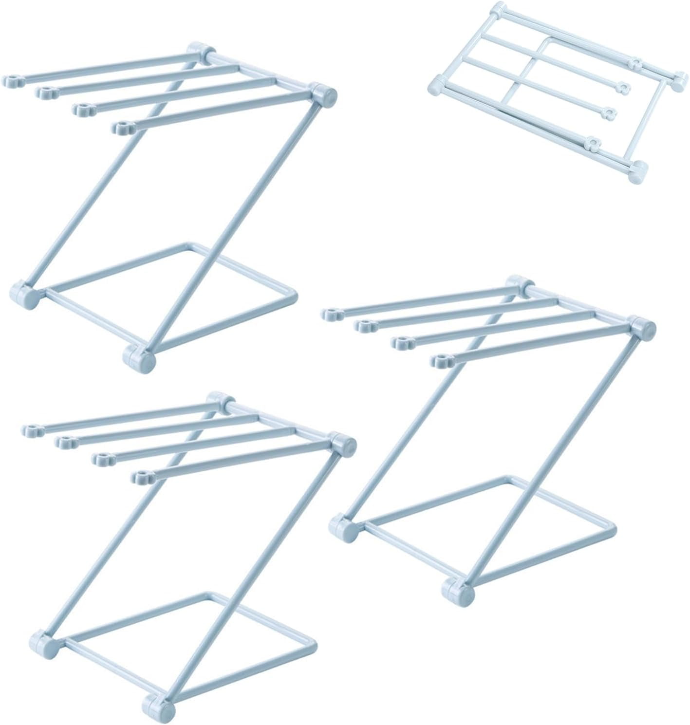 Dishwashing Cloth Holder with 4-Pole, Kitchen Dishcloth Hanger Kitchen ...