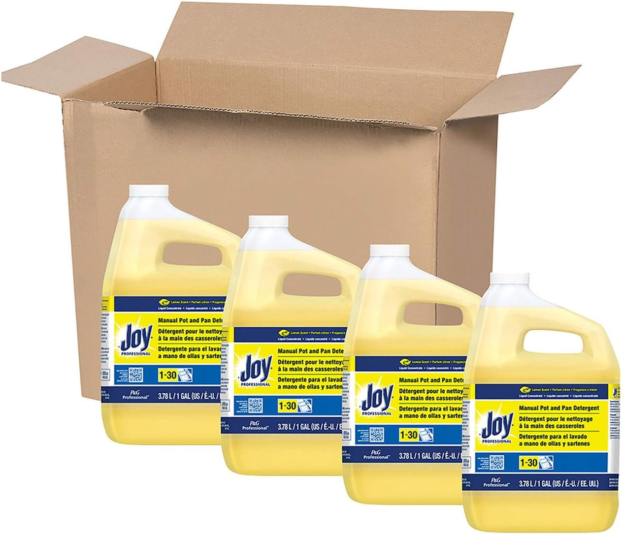 Dishwashing Liquid, Lemon Scent, One Gallon Bottle, 4/Carton - Walmart.com